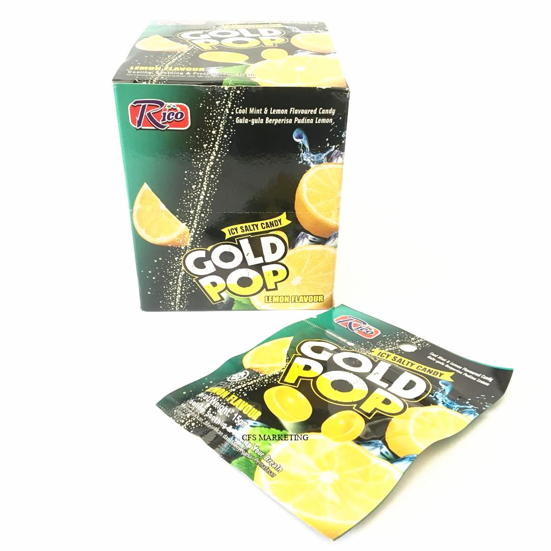 Cfs Marketing | GOLD POP LEMON ICY SALTY CANDY 12’S